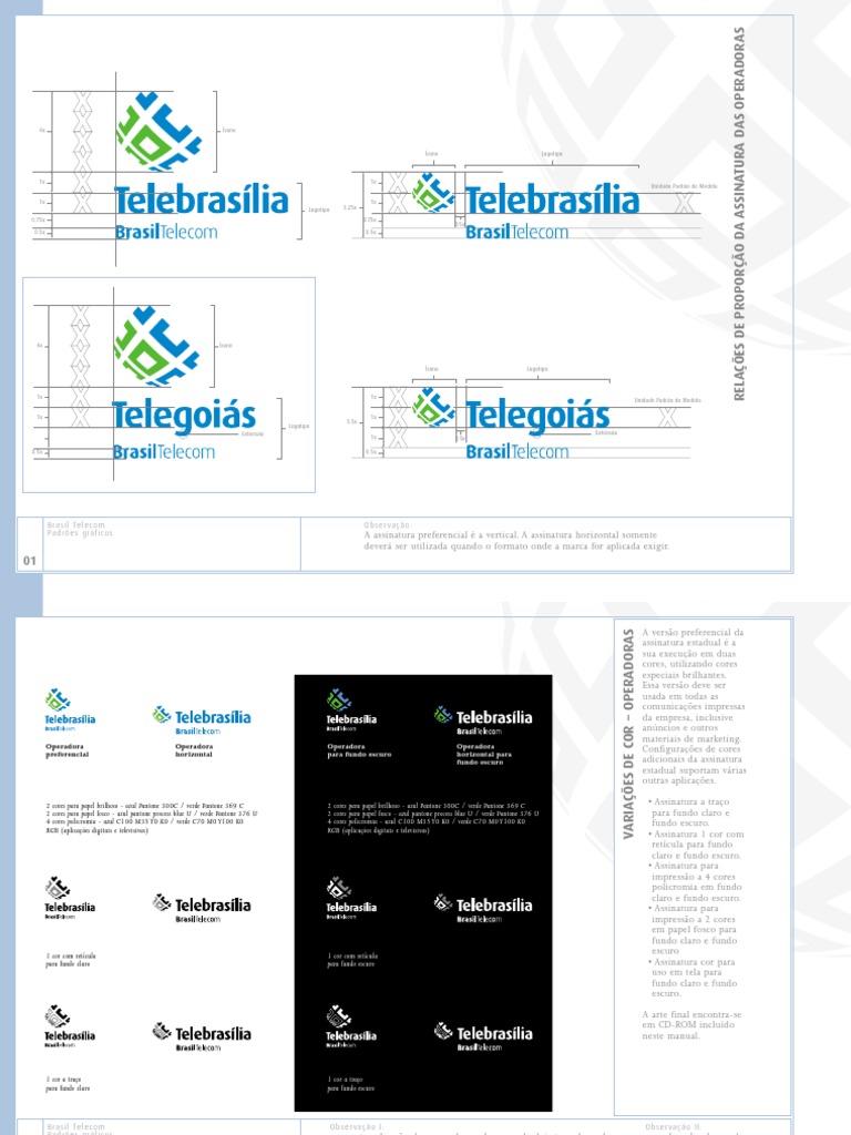 Brasil Telecom Manual de Utilizacao Marca | PDF