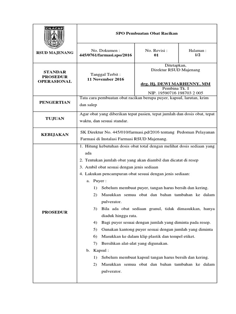 Pembuatan Obat Racikan | PDF