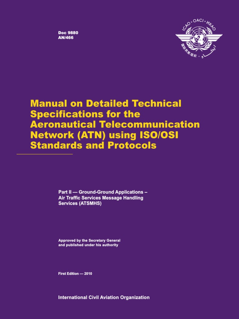 Manual On Detailed Technical Specifications For The Aeronautical ...