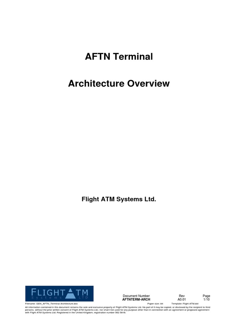 GEN AFTN Terminal-Architecture | PDF | Server (Computing) | Computer ...