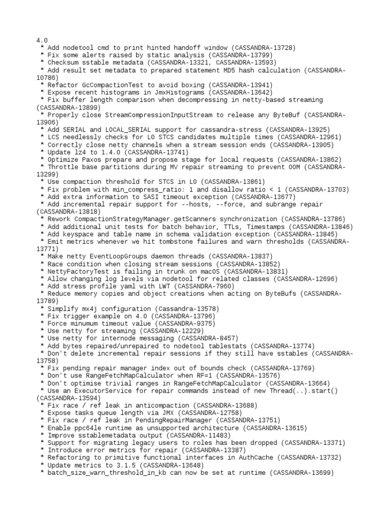 Cassandra Experties | PDF | Database Index | Cache (Computing) Cassandra Experties | PDF | Database Index | Cache (Computing)