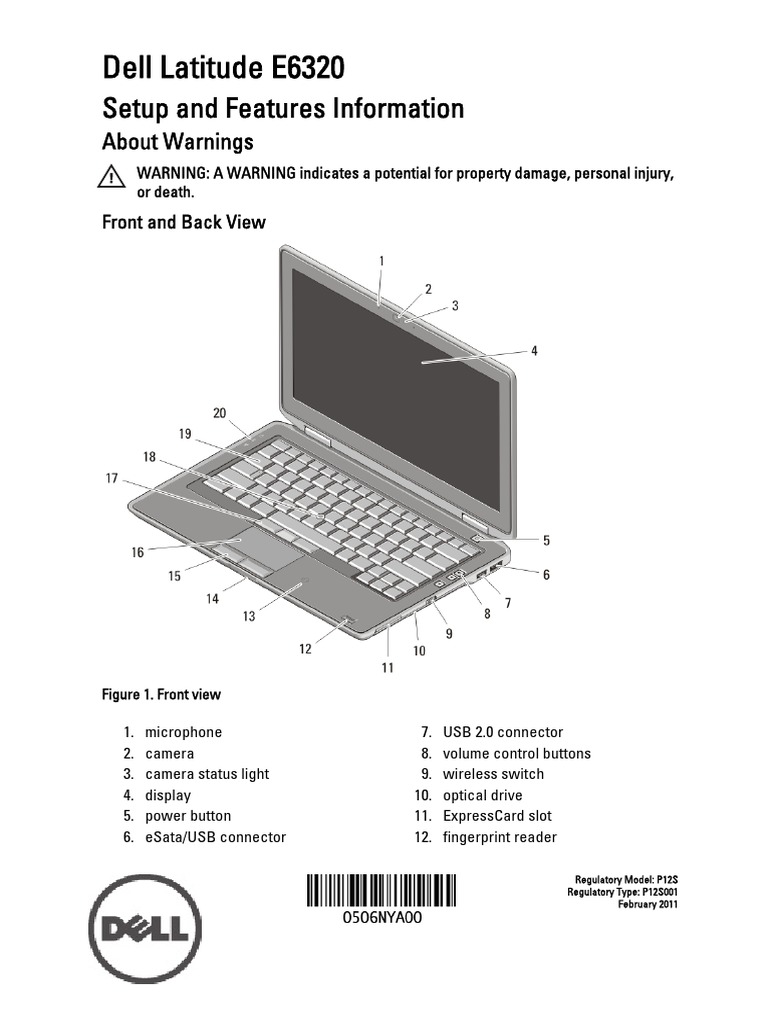 Buku Panduan Dell Lattitude E6320 | PDF | Electrical Connector | Usb