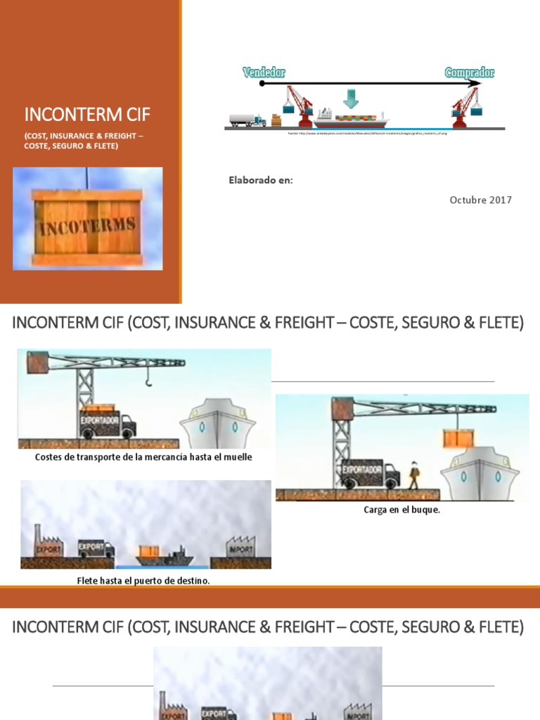Incoterms (Cif) | PDF | Comercio | Industrias