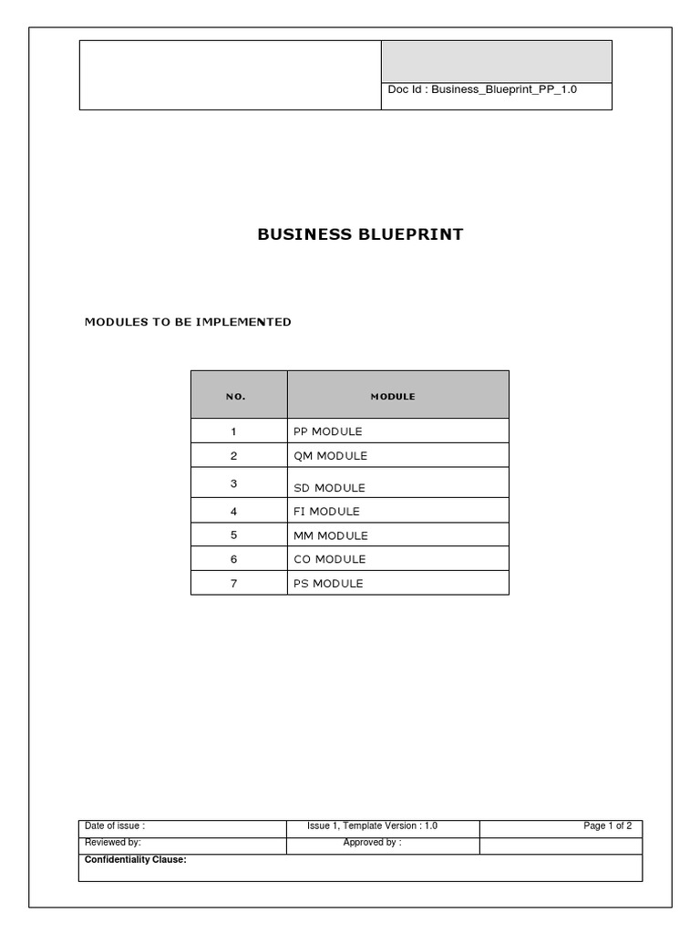 Sap BBP Template | PDF | Computing | Business