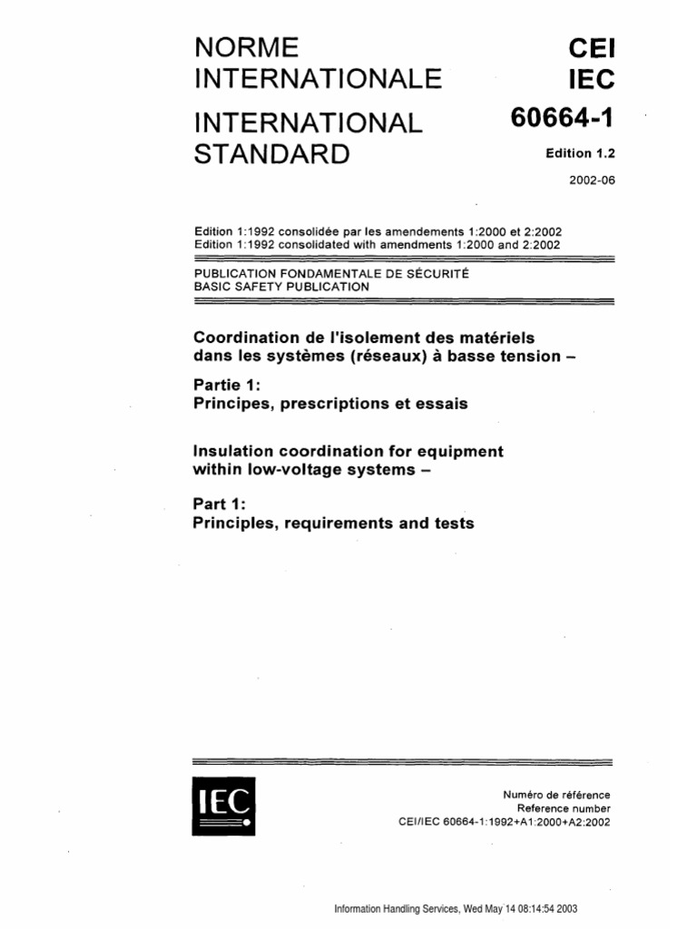 Iec 60664 | PDF