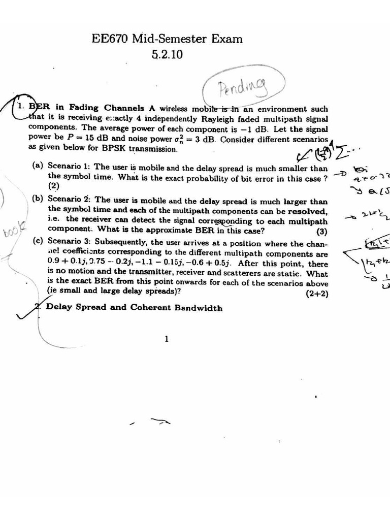 Collection of Ee670 Old Year Question Papers 13feb16 | PDF