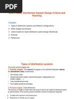 Water Distribution System Design Overview | PDF | Pump | Water