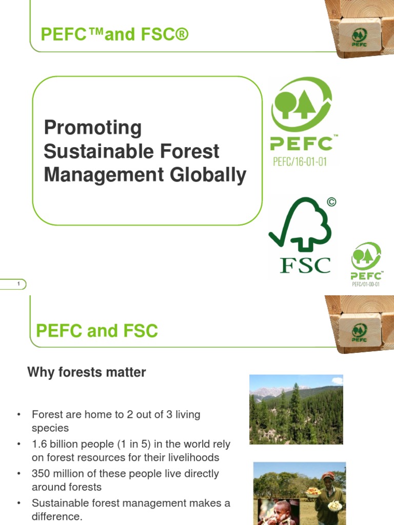 PEFC & FSC Presentation | PDF | Forest Stewardship Council | Forestry
