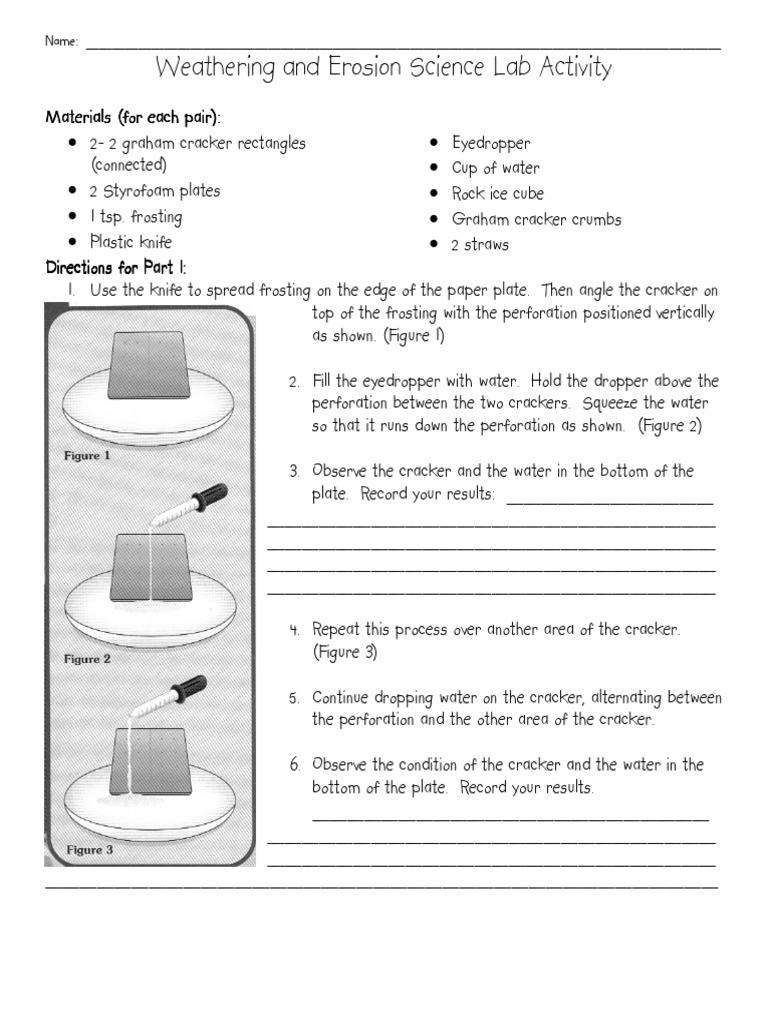 Weathering and Erosion Graham Cracker Lab 1e9spv3 | PDF | Earth ...