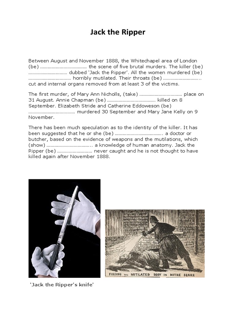Jack The Ripper 2 Pages | PDF