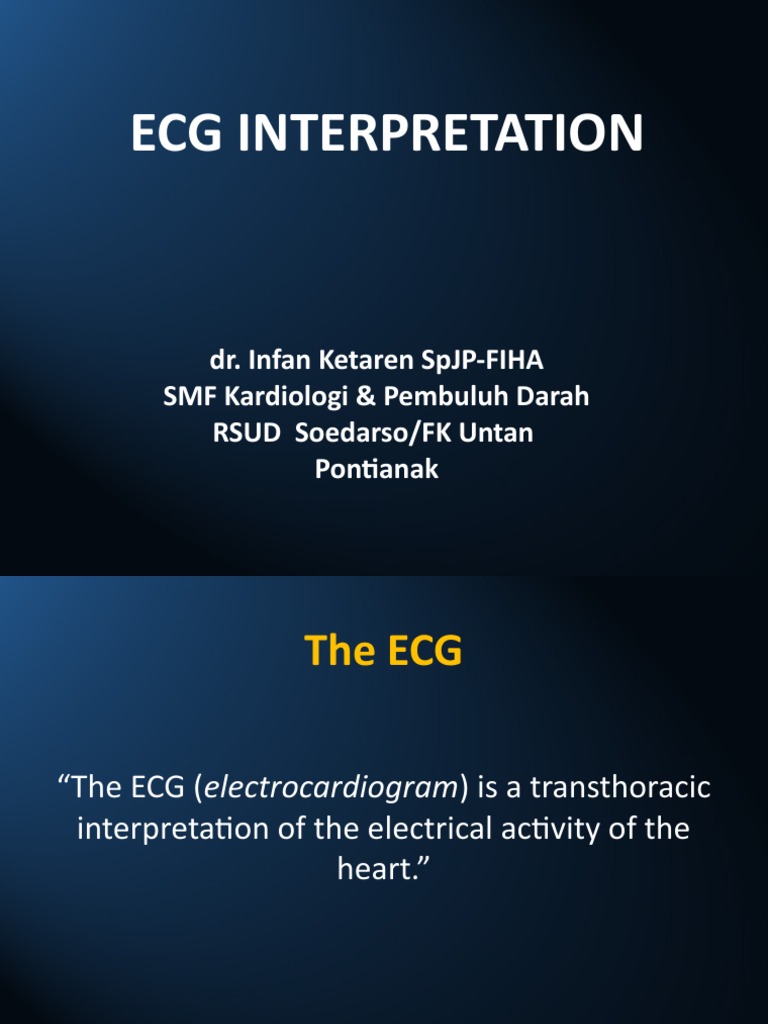 ECG Interpretation | PDF | Electrocardiography | Cardiology