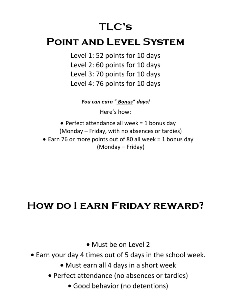 Point-Level System Rules | PDF