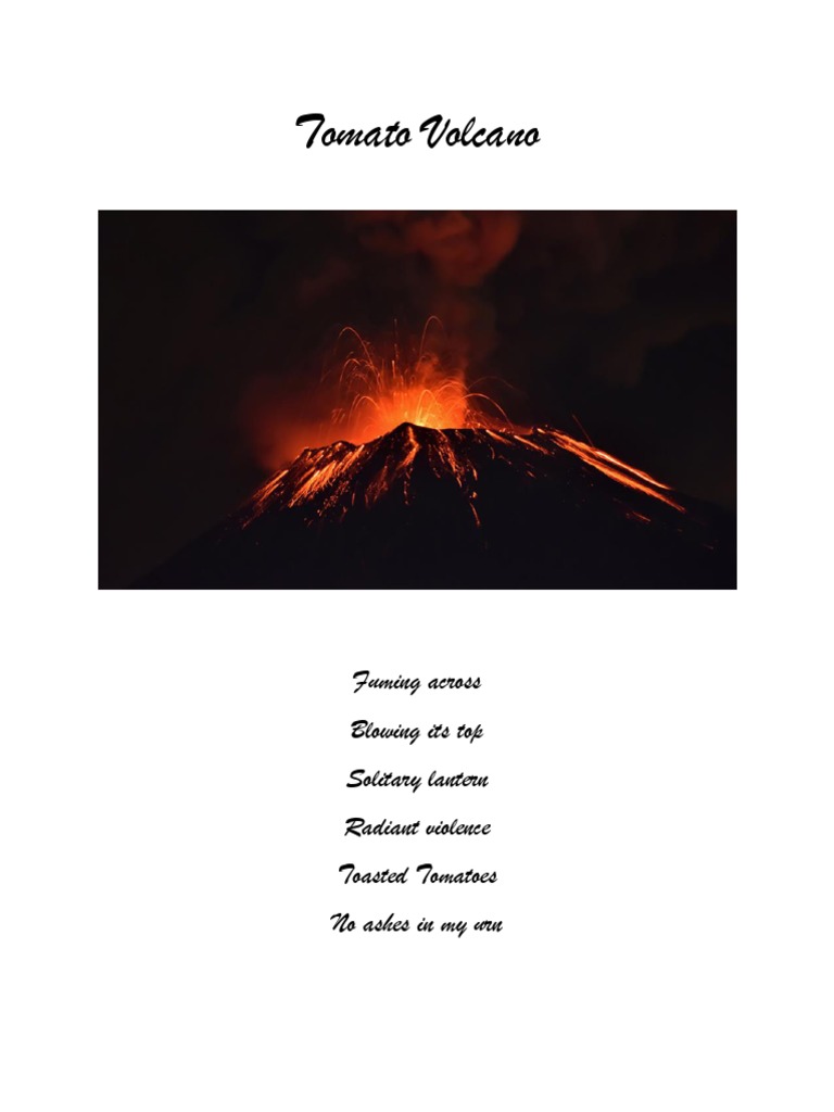 Tomato Volcano | PDF