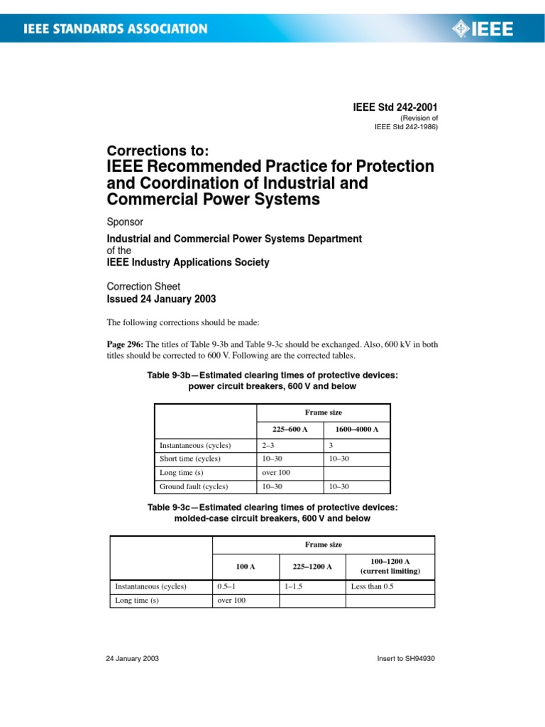 IEEE STD 242 2001 BUFF PDF | PDF