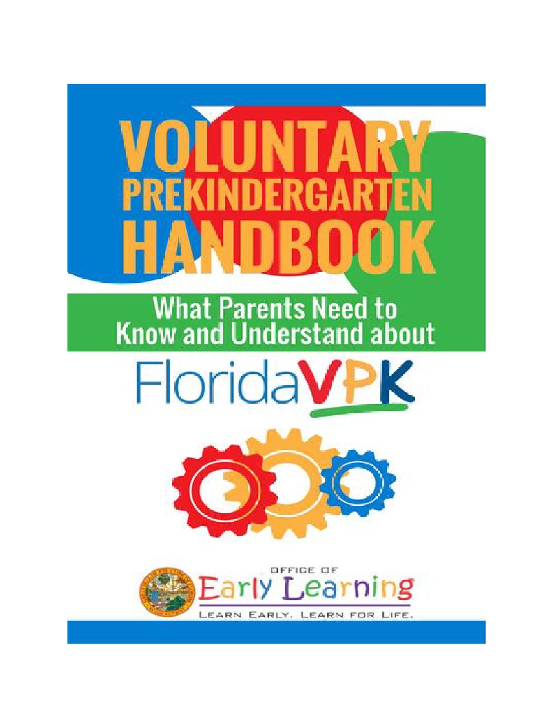 Form OEL-VPK 0 | PDF | Preschool | Child Care