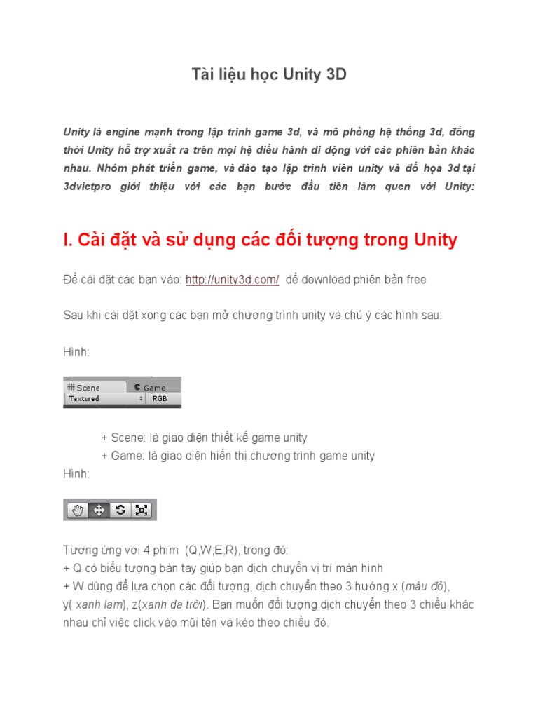 Tailieu Unity3d | PDF