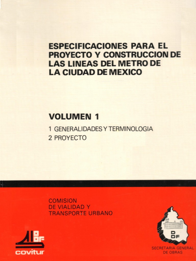 VOLUMEN 1 (Libro Naranja) | PDF | Túnel | Hormigón