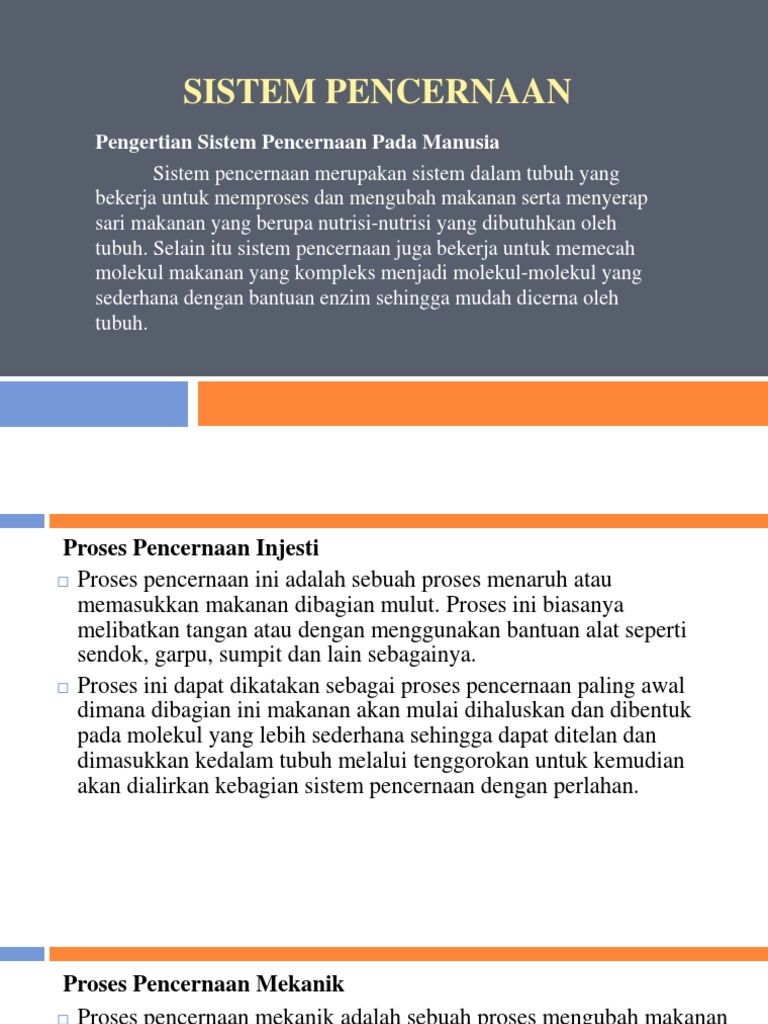 Konsep Proses Degeneratif Sistem Pencernaan | PDF | Kesehatan Holistik