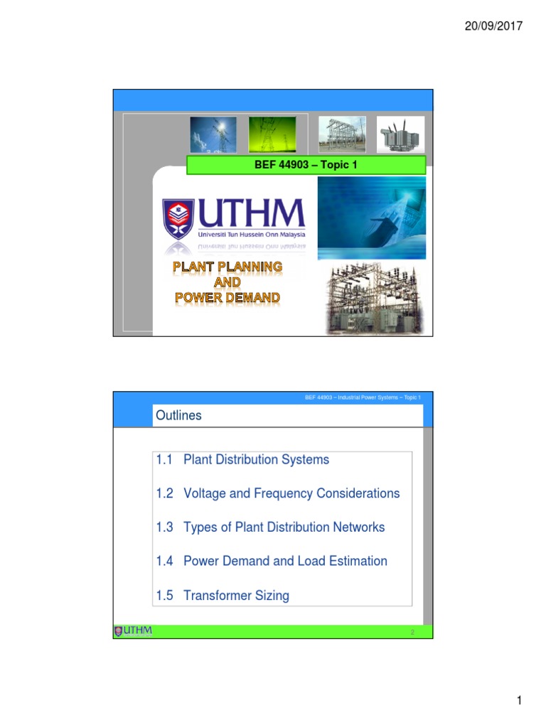 Topic 1 Plant Planning and Power Demand | PDF | Electric Power ...