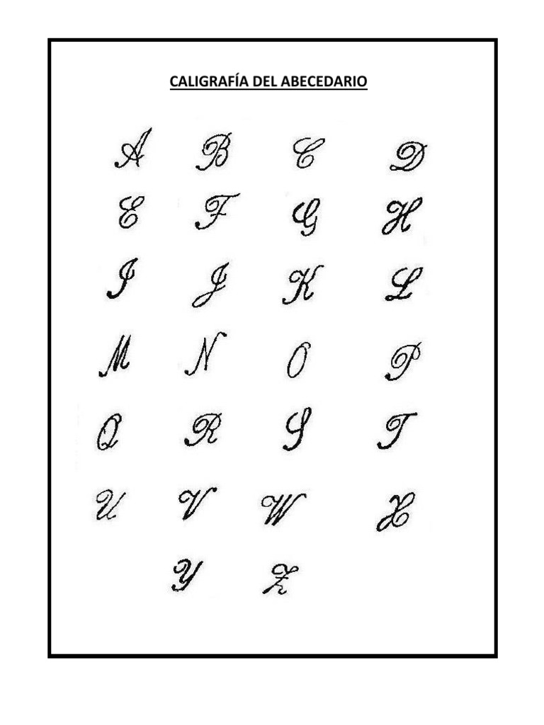 Caligrafia de Abecedarios PALMER | PDF