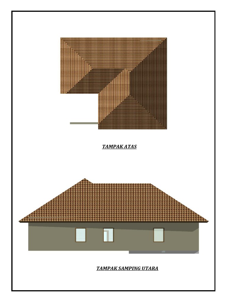 Denah Rencana Atap 2 | PDF
