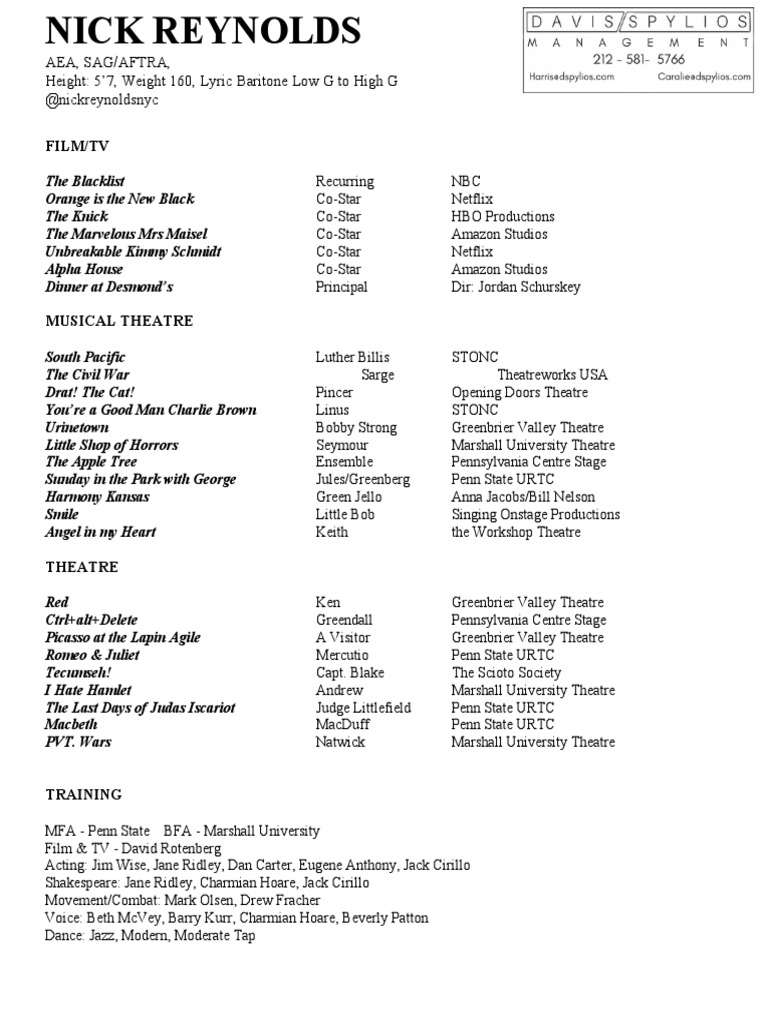 Nick Reynolds Resume 2017 | Download Free PDF | Leisure
