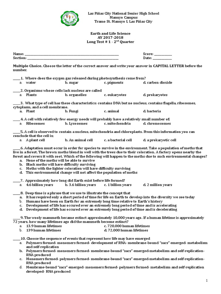 Origin of Life and Bioenergetics | PDF | Abiogenesis | Cell (Biology)