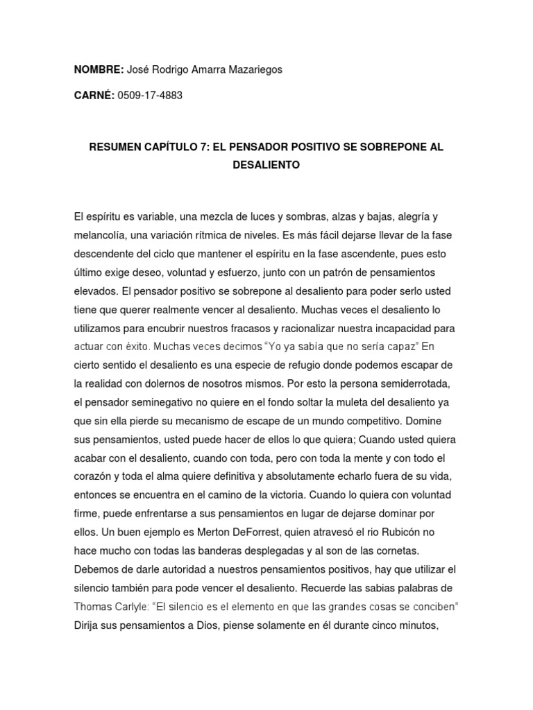 Resumen Cap 7 | PDF | Dios | Alma