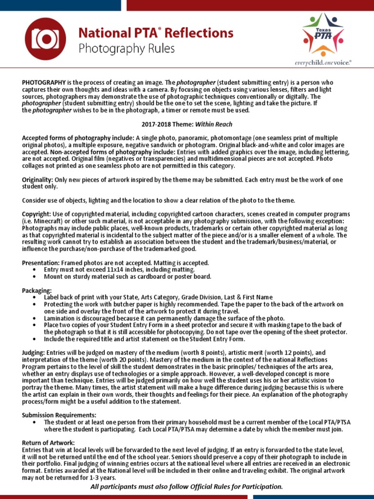 Photography Rules | PDF | Photograph | Vision