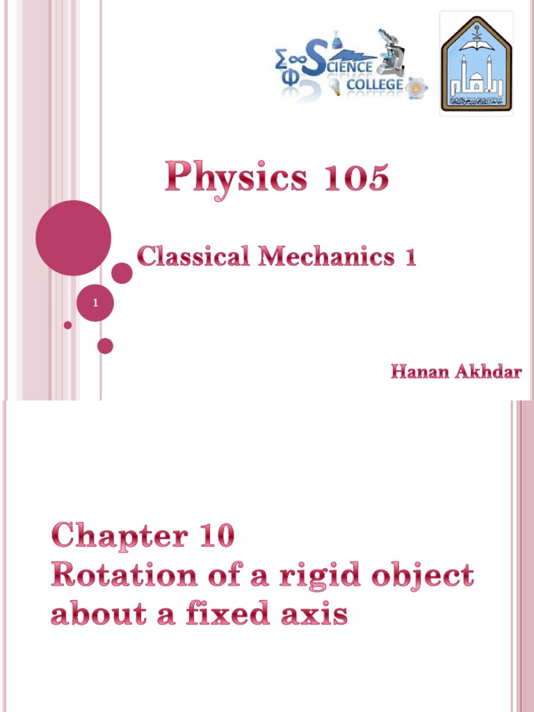 Physics | PDF | Rotation Around A Fixed Axis | Torque