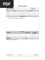 Matters Arising Template | PDF