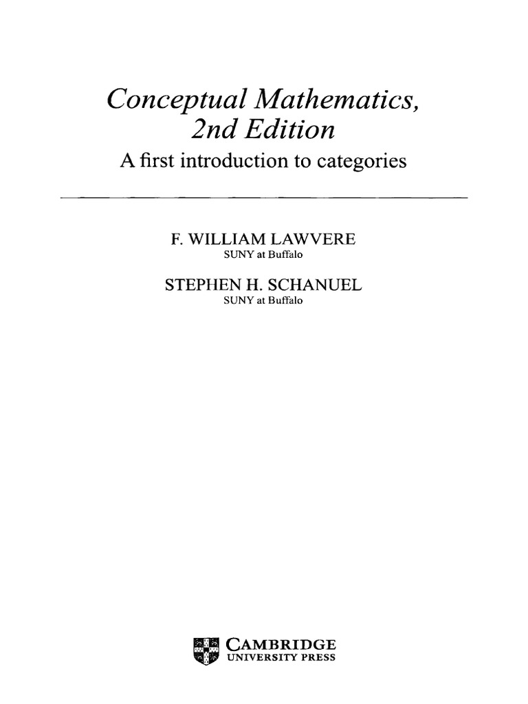 Conceptual Mathematics | PDF | Category Theory | Function (Mathematics)