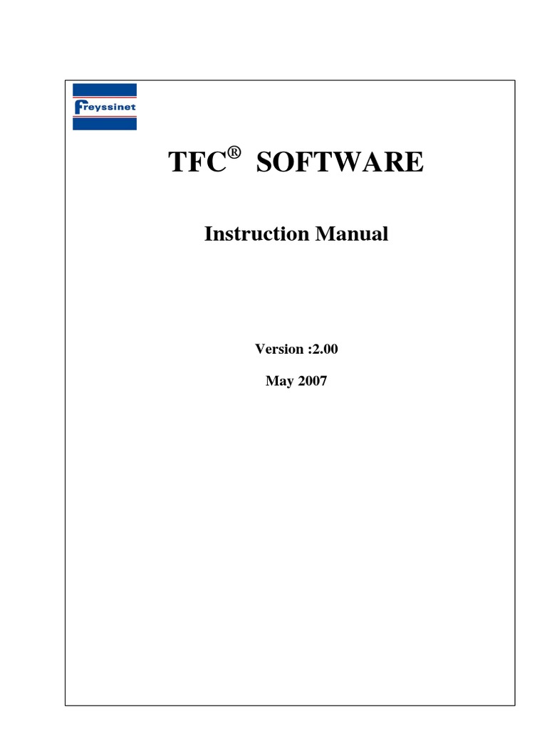 TFC Software: Instruction Manual | PDF | Strength Of Materials | Stress ...