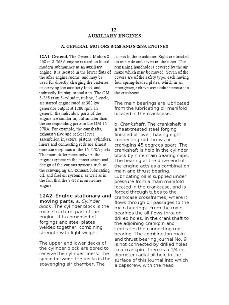 Aux Engine | PDF | Internal Combustion Engine | Fuel Injection