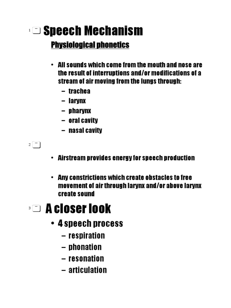 Speech Mechanism | Larynx | Speech