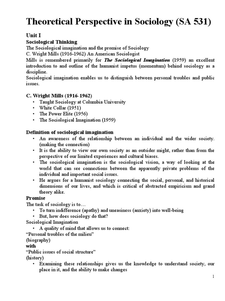 Theoretical Perspective in Sociology | PDF | Sociobiology | Sociology
