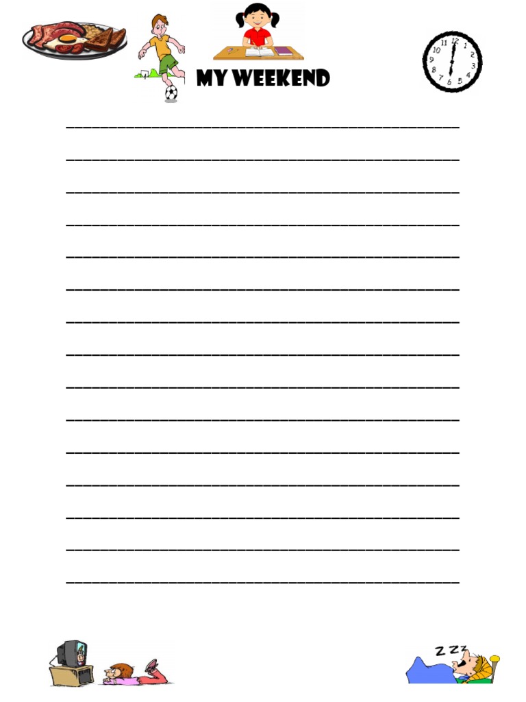My Weekend Worksheet | PDF