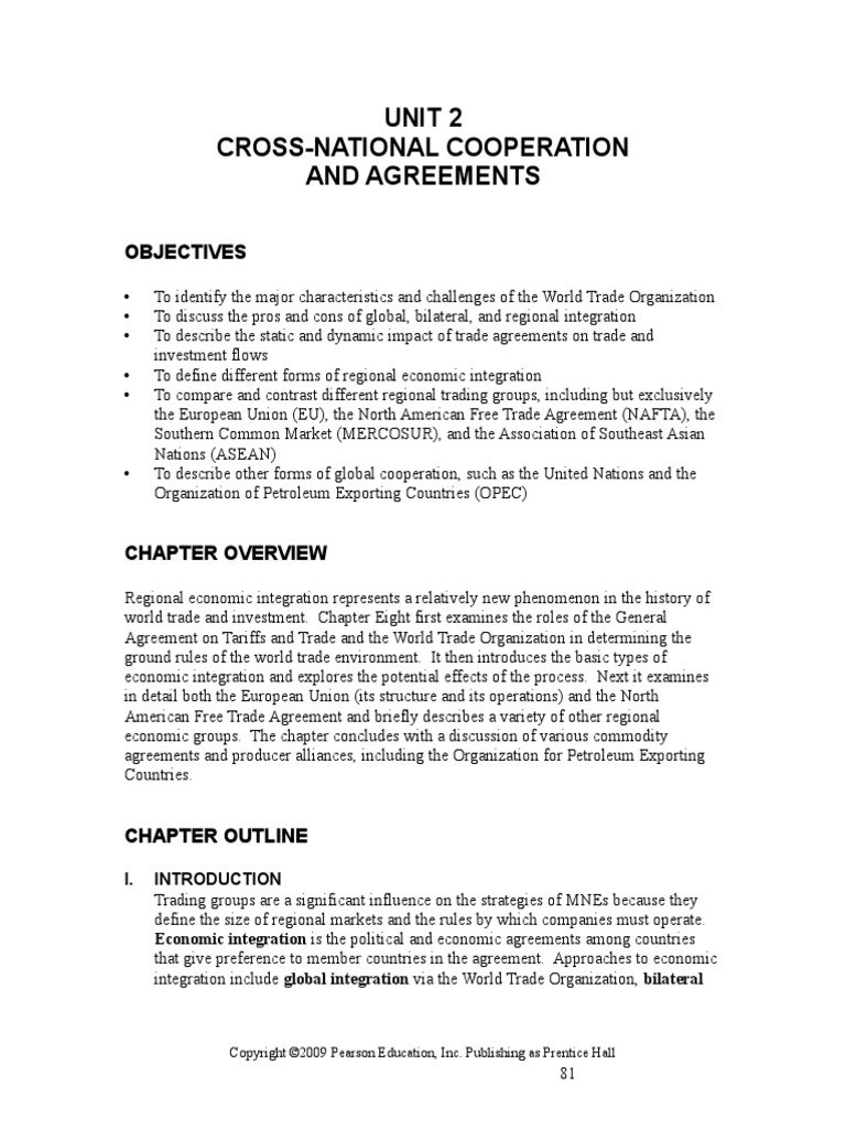 Economic Integration 2 Pdf Opec World Trade Organization