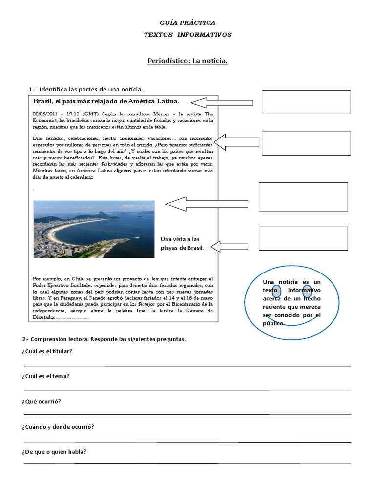 Guia Practica Textos Informativos | PDF | Nasa | Publicación