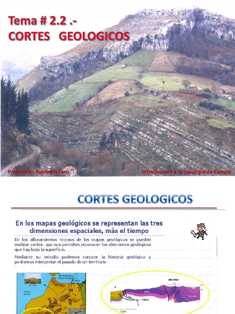Cortes Geologicos | PDF | Estrato | Roca (geología)