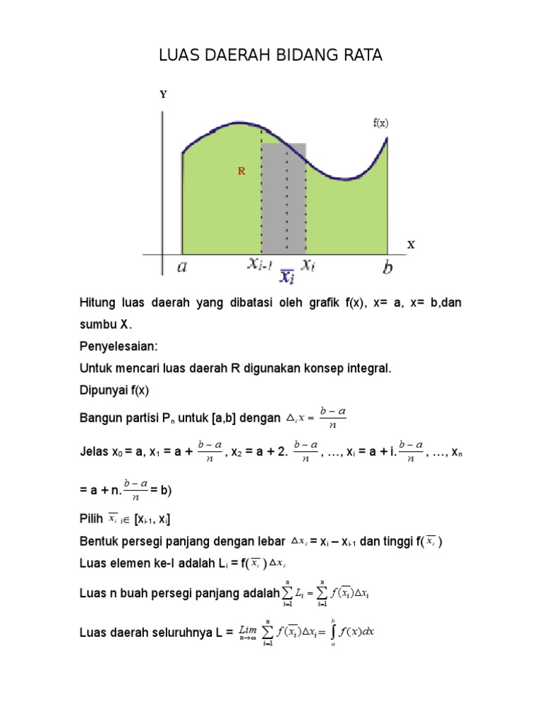 Luas Daerah Bidang Rata | PDF