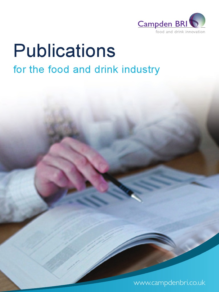 Campden Bri Food Drink Publications Catalog | PDF | Hygiene | Foods