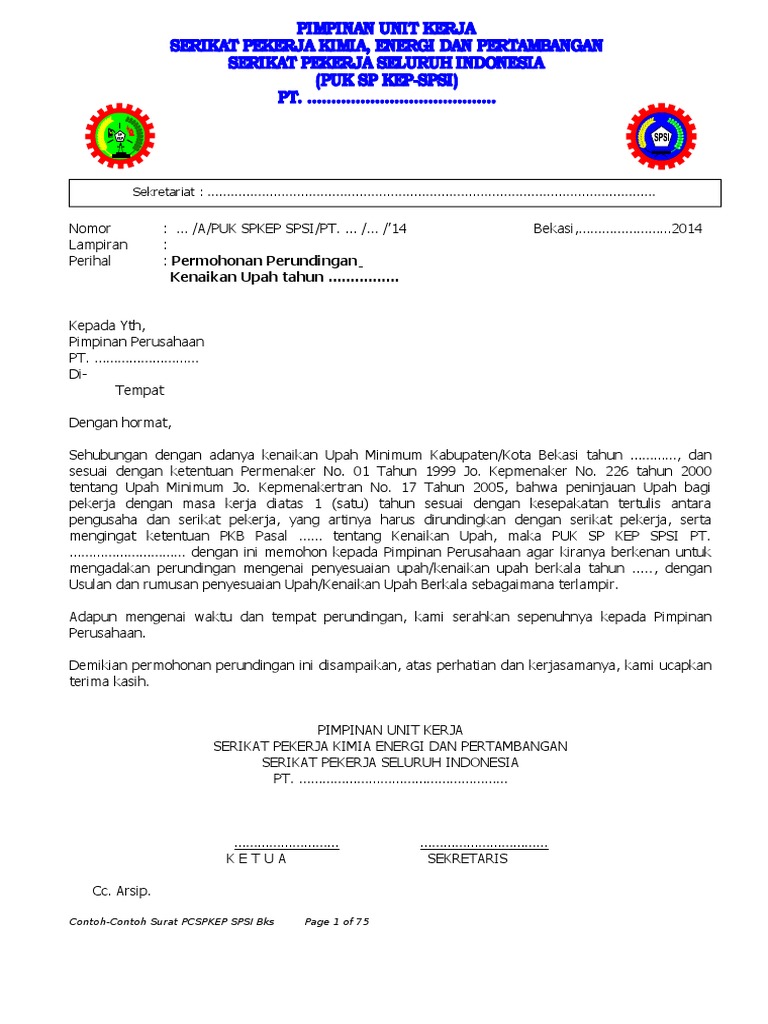 Contoh Contoh Surat | PDF