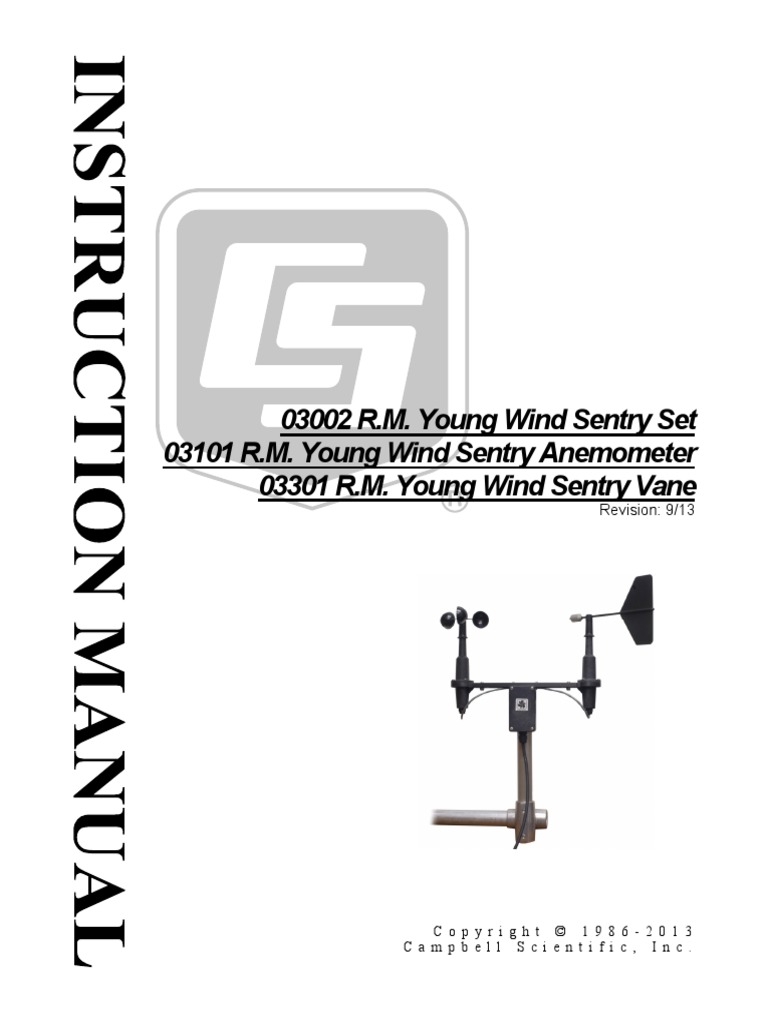 Wind Sentry RM Young 03002 | PDF | Electrical Resistance And ...