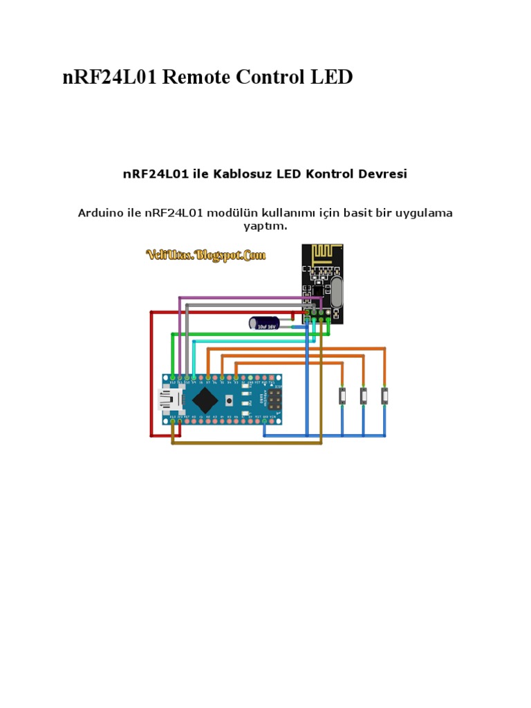 NRF24L01 Remote Control LED | PDF