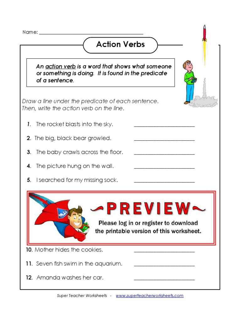 Action Verbs | PDF