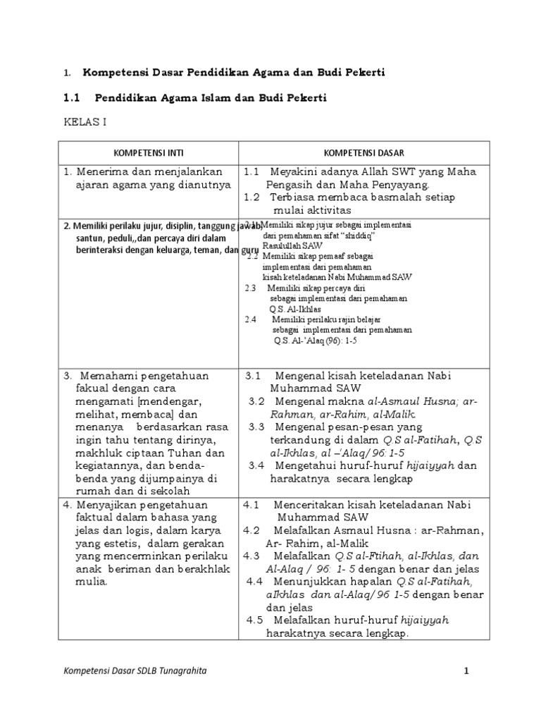 KI KD SDLB Tunagrahita | PDF