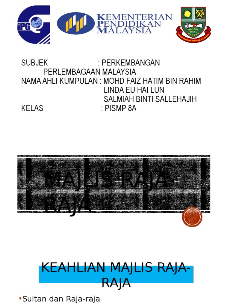 Minggu 14 Kedaulatan Raja Raja Melayu Dalam Perlembagaan (Linda Salmiah ...