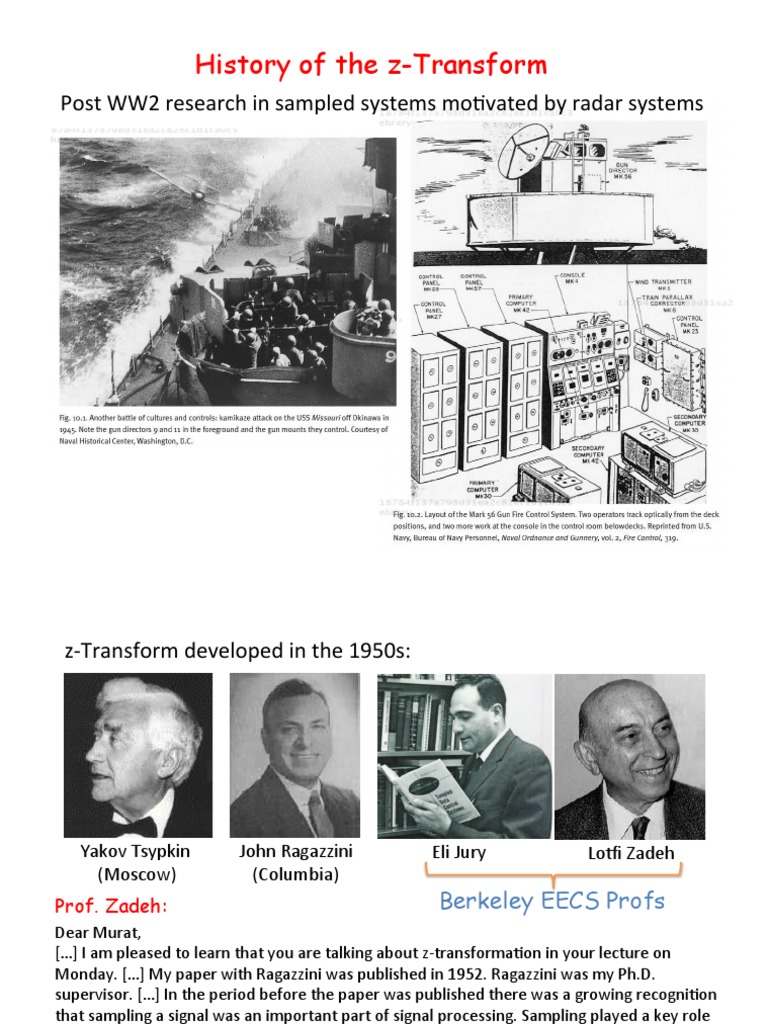 Z Transform History | PDF