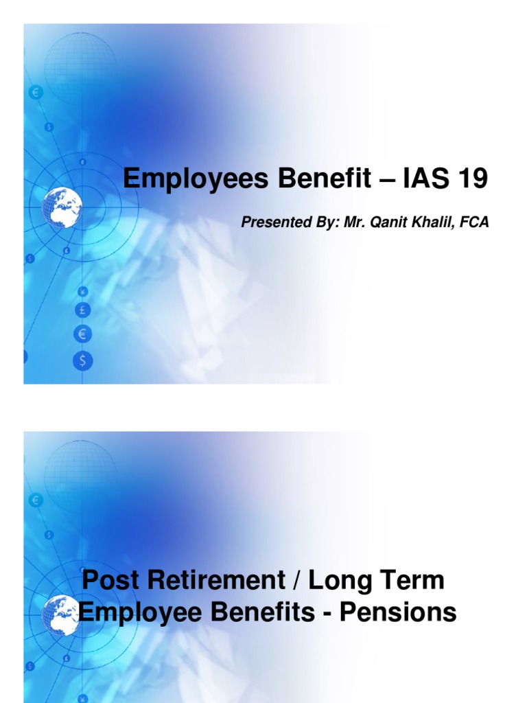 IAS-19 Employee Benefits | PDF | Defined Benefit Pension Plan | Pension